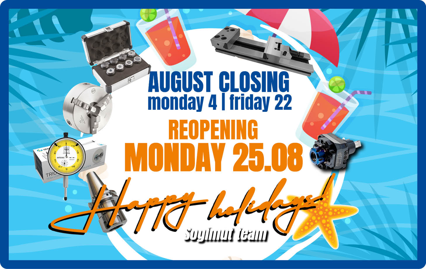 Summer closure - Sogimut
